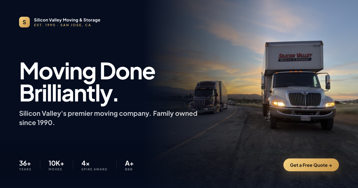 San Jose Movers Since 1990 | Silicon Valley Moving & Storage